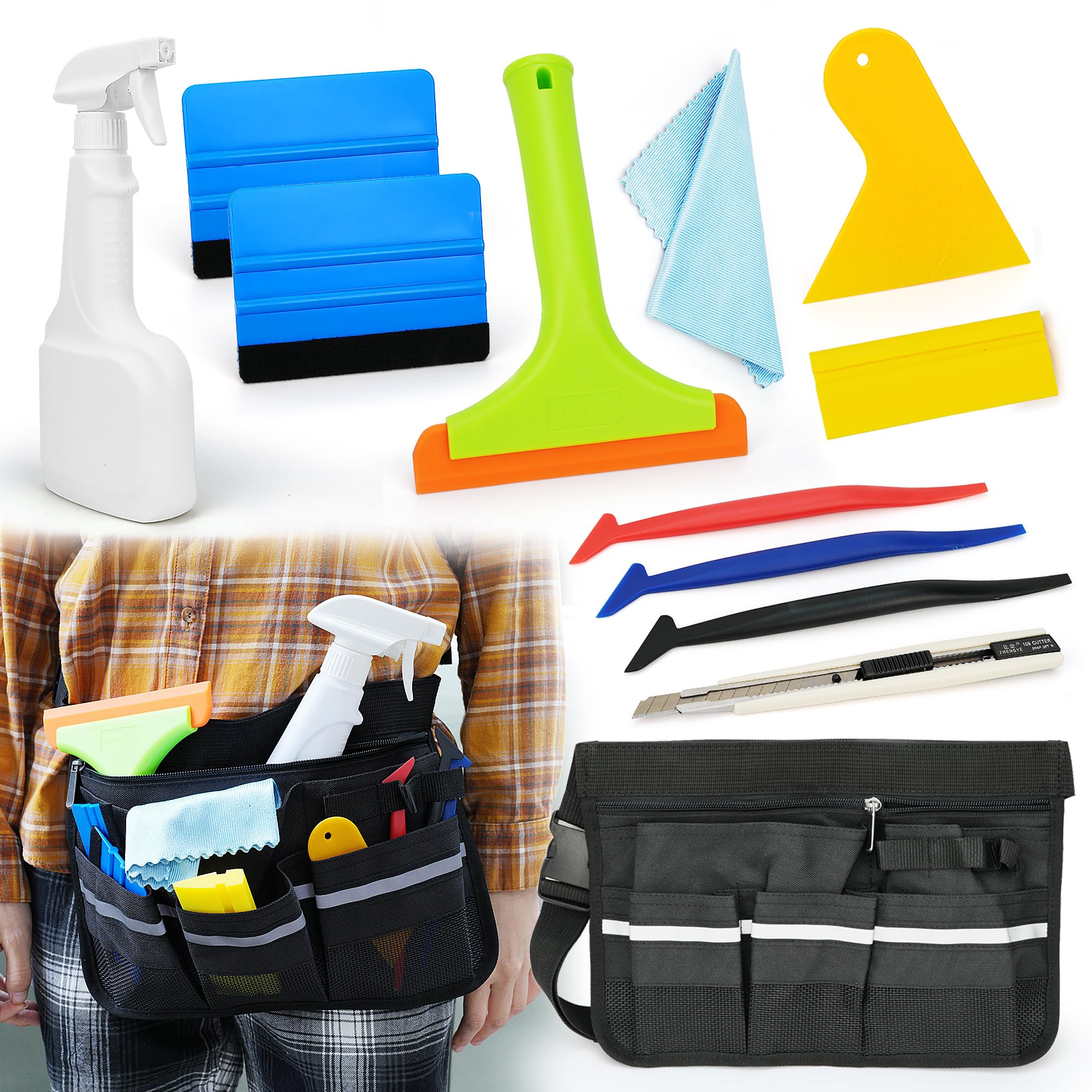 Umaki Window Tint Tool Kit, 12Piece Vinyl Wrap Tool Kit, Wallpaper ...