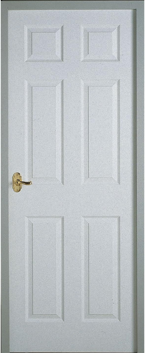 Premdor Moulded 6 Panel Textured Semi Solid Internal Door 1981x457x35mm ...