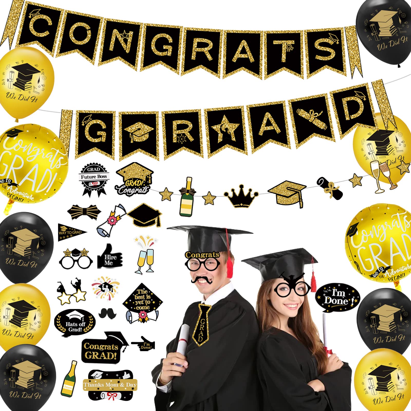 Buy Chilfamy Graduation Party Decorations 2023, Graduation Party ...
