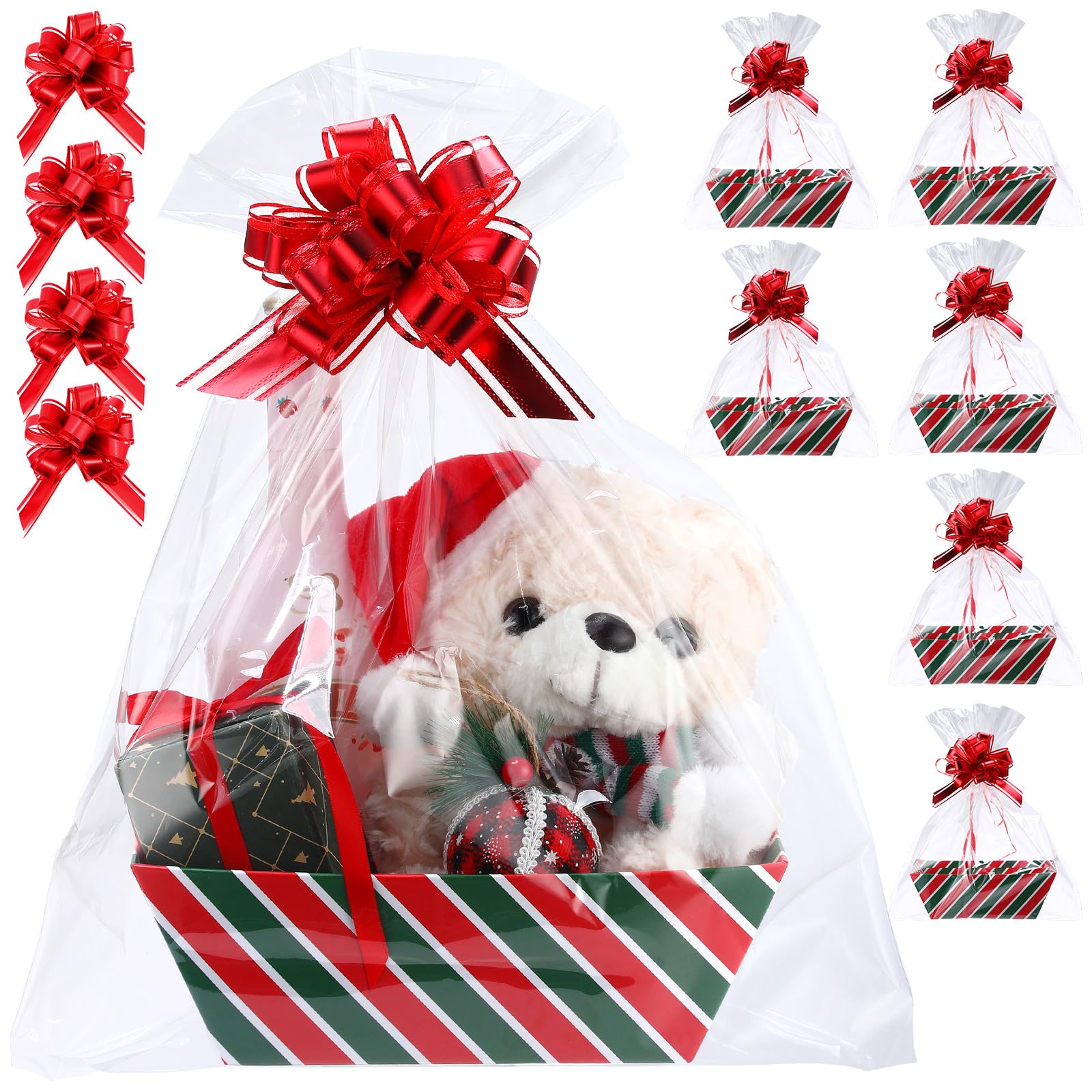 Amazon.com: 22 Pcs Basket for Gifts Empty Kit Includes 6 Pcs Gift ...
