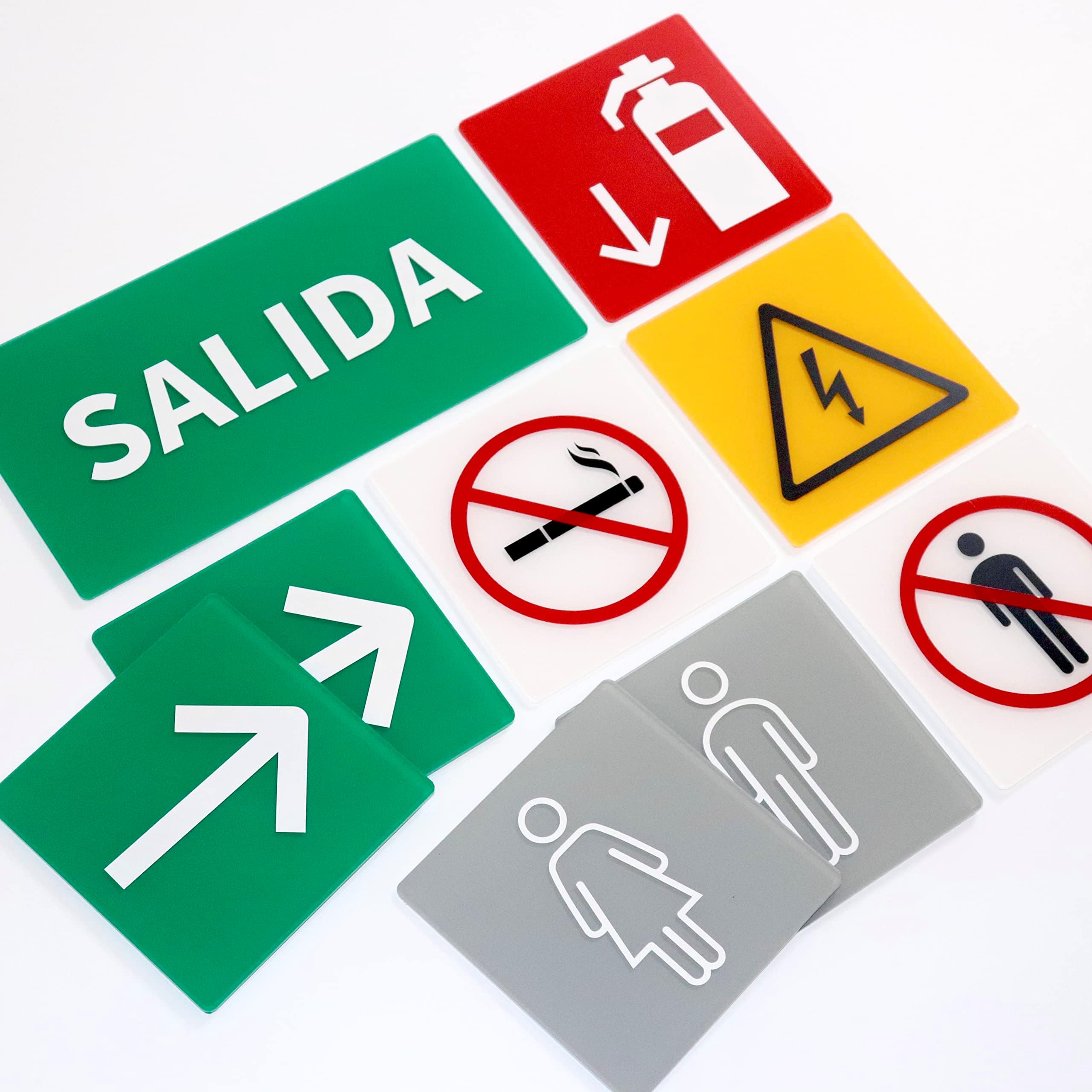 Paquete de señalamiento 14 piezas - Ruta De Evacuación - Letreros ...