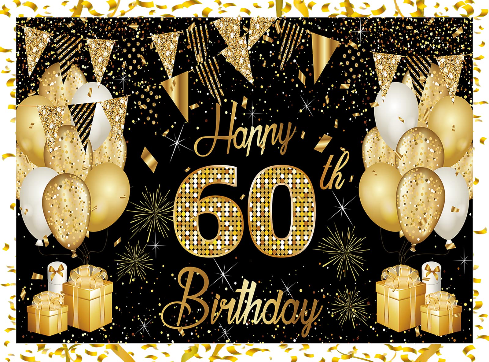 60th Birthday Background