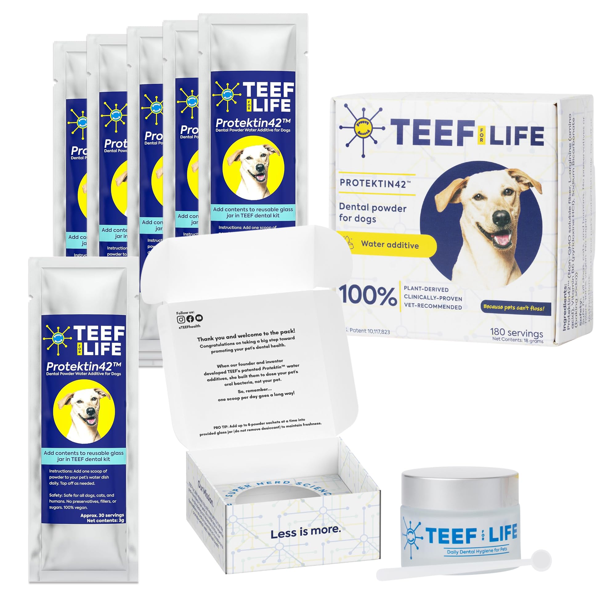 Amazon.com : Teef For Life Protektin42 Plant-Derived Prebiotic Dental ...