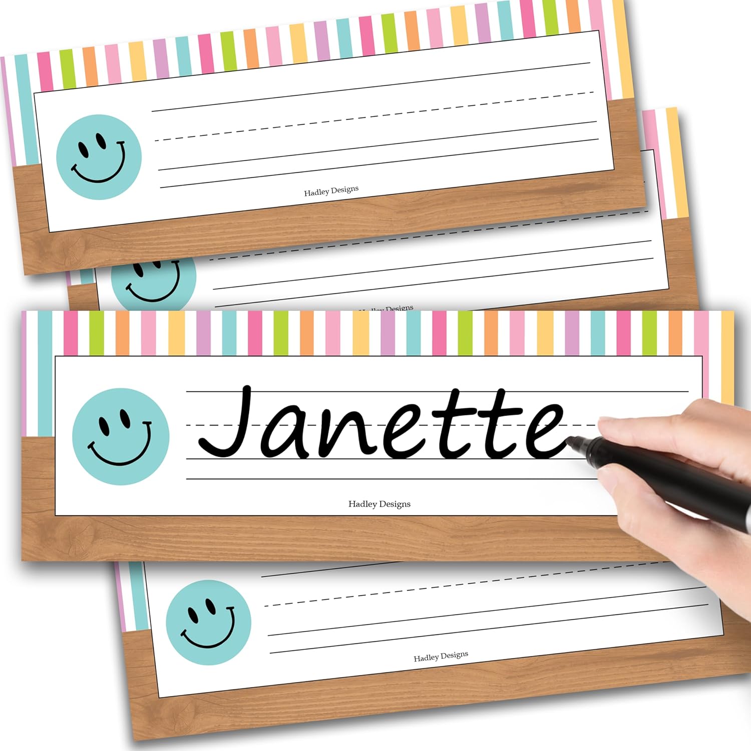 Amazon.com: Desk Name Tags for Classroom -25 Student Name Plates for ...
