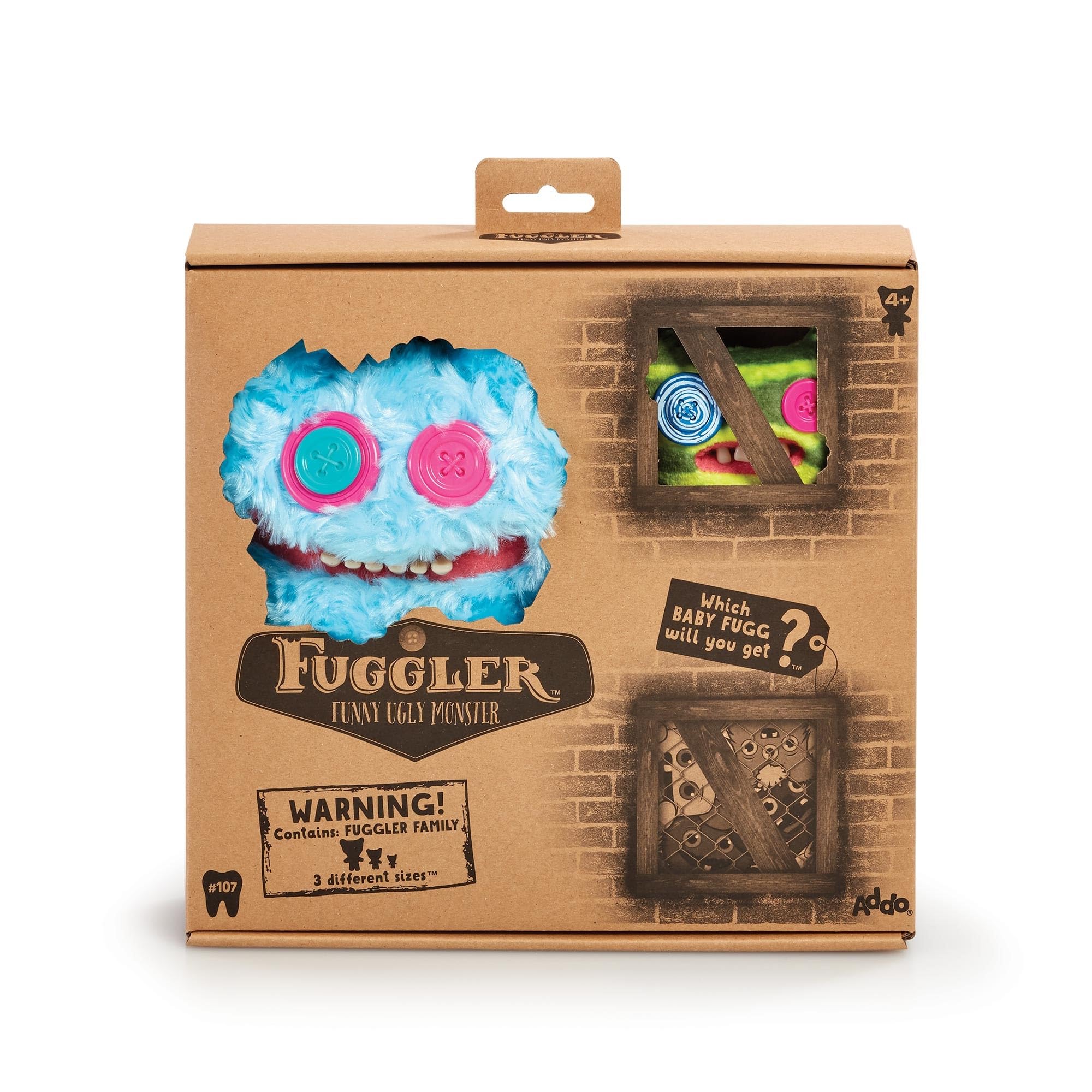 Fuggler Family Stinkface Ugly Monster with Mystery 12cm Baby Fugg Soft ...
