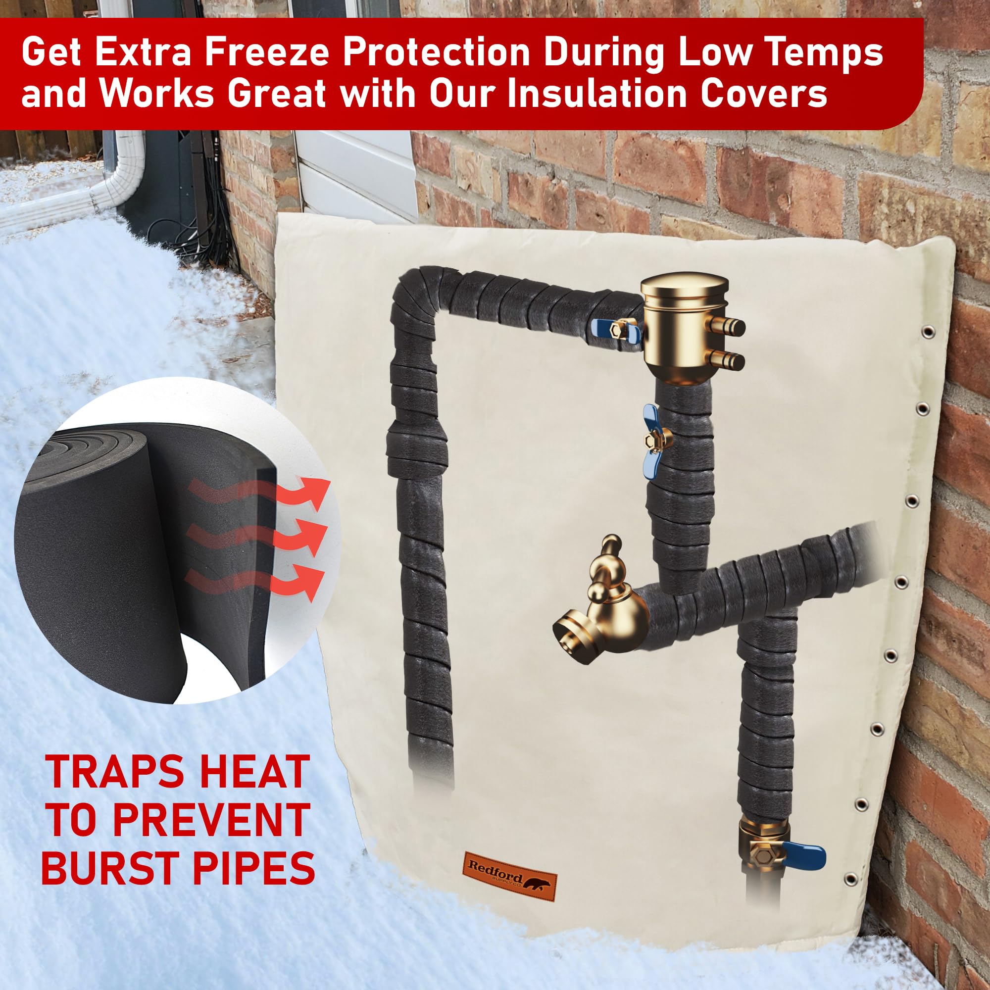 Snapklik.com : (Closed) 2 Pack - 4 Inch X 14 Ft, Pipe Insulation ...