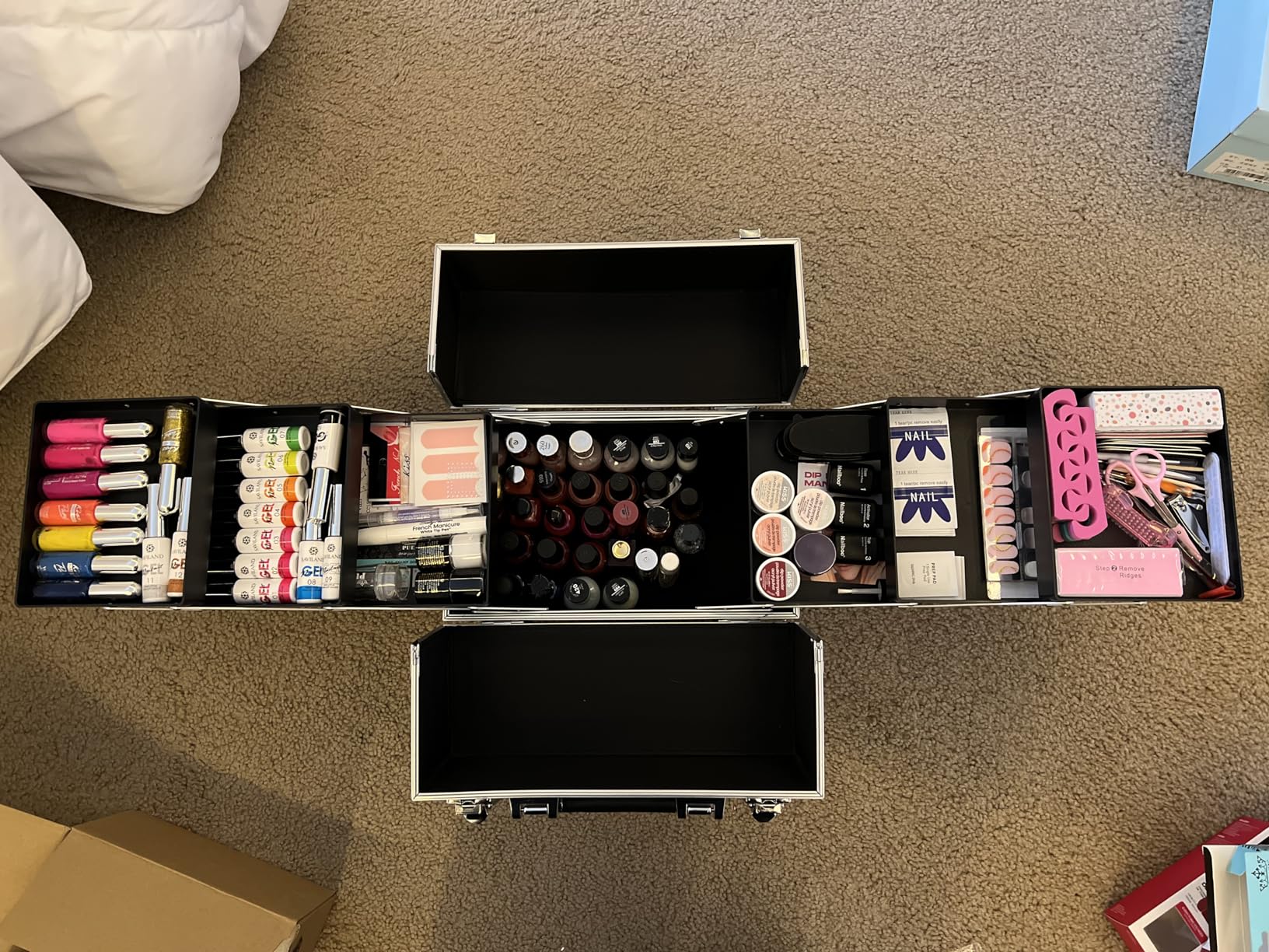 $8/mo - Finance FRENESSA Makeup Train Case 12 inch Large Portable ...