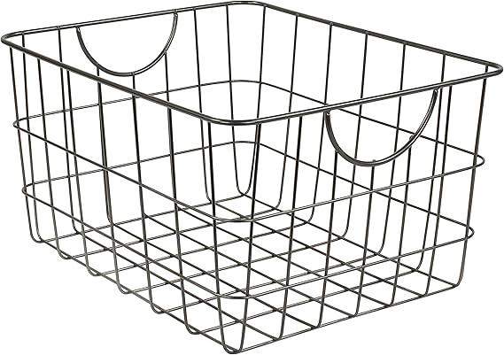 Amazon.com: Spectrum Utility Steel Wire Storage Basket for Kitchen ...