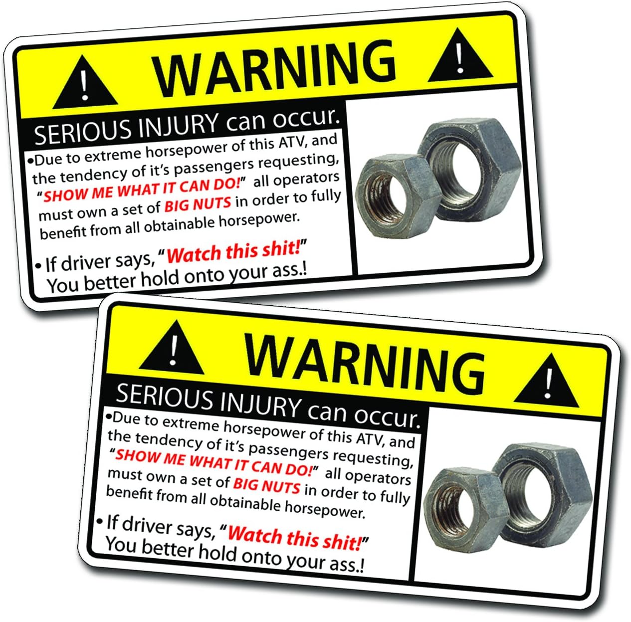 Amazon.com: Attention Remove Bra Female Funny Caution Warning Decal ...