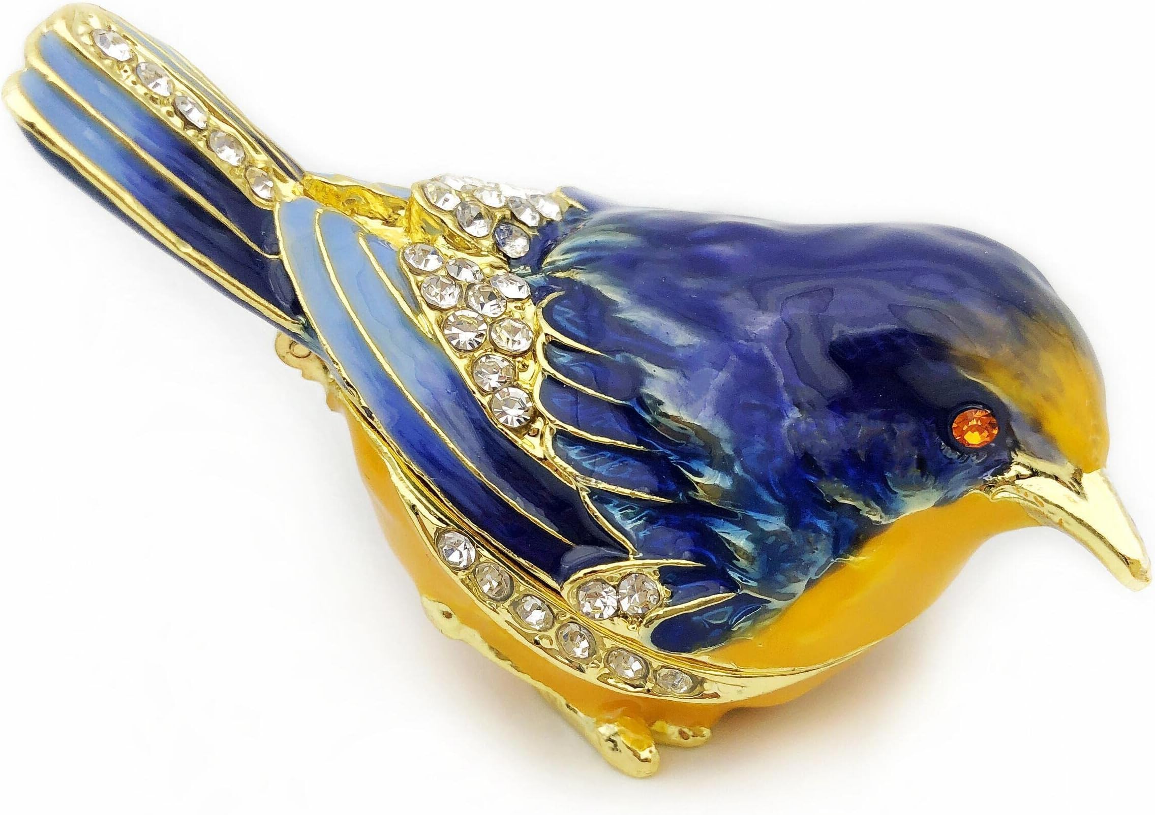 Amazon.com: JWT Astyle Robin Bird Hinged Jewelry Box with Stones ...