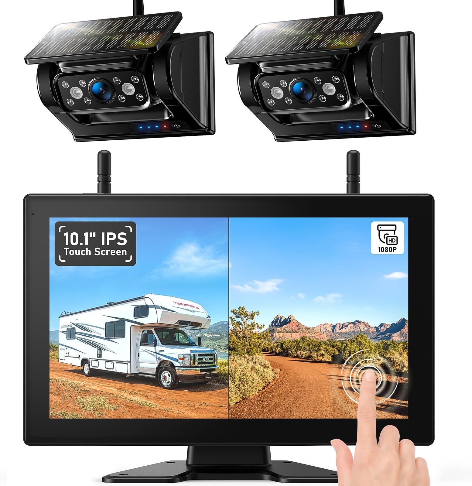Amazon.com: ZEROXCLUB 9" Wireless Backup Camera System for RV Truck ...