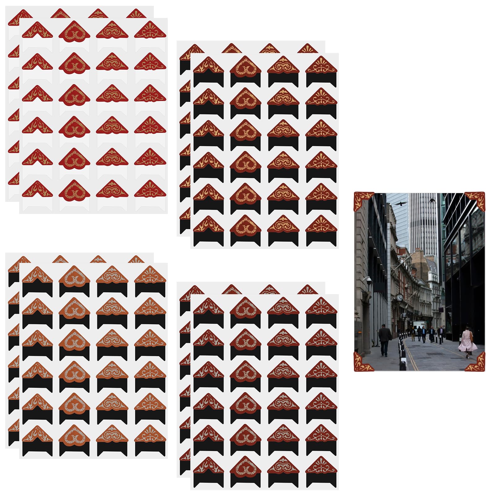 Amazon.com: 192 Pcs Photo Corners Self Adhesive Picture Corners for ...