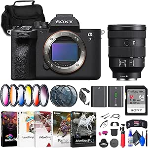 Amazon.com : Sony a7 IV Mirrorless Camera (ILCE-7M4/B) FE 24-105mm Lens + 64GB Memory Card ...