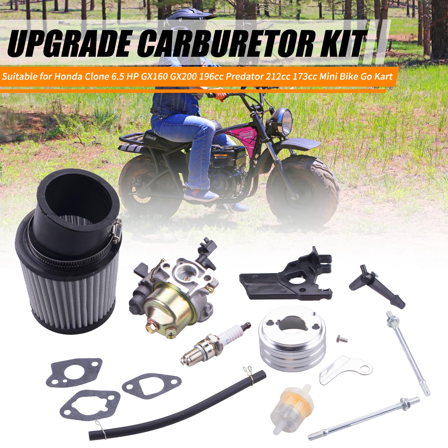 Snapklik.com : MRELC High Performance Upgraded Carburetor Air Filter ...