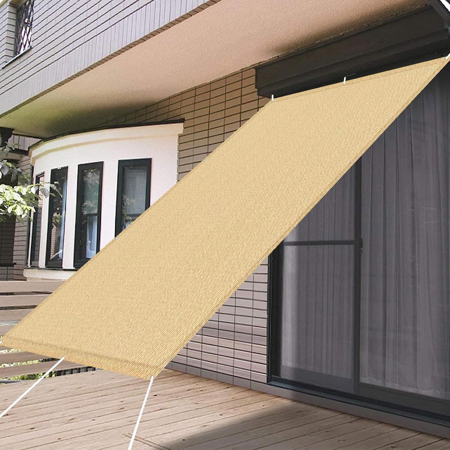 Amazon.com : Sunscreen Awning Canopy 1.6 x 7 m UV Protection 95% Sun ...