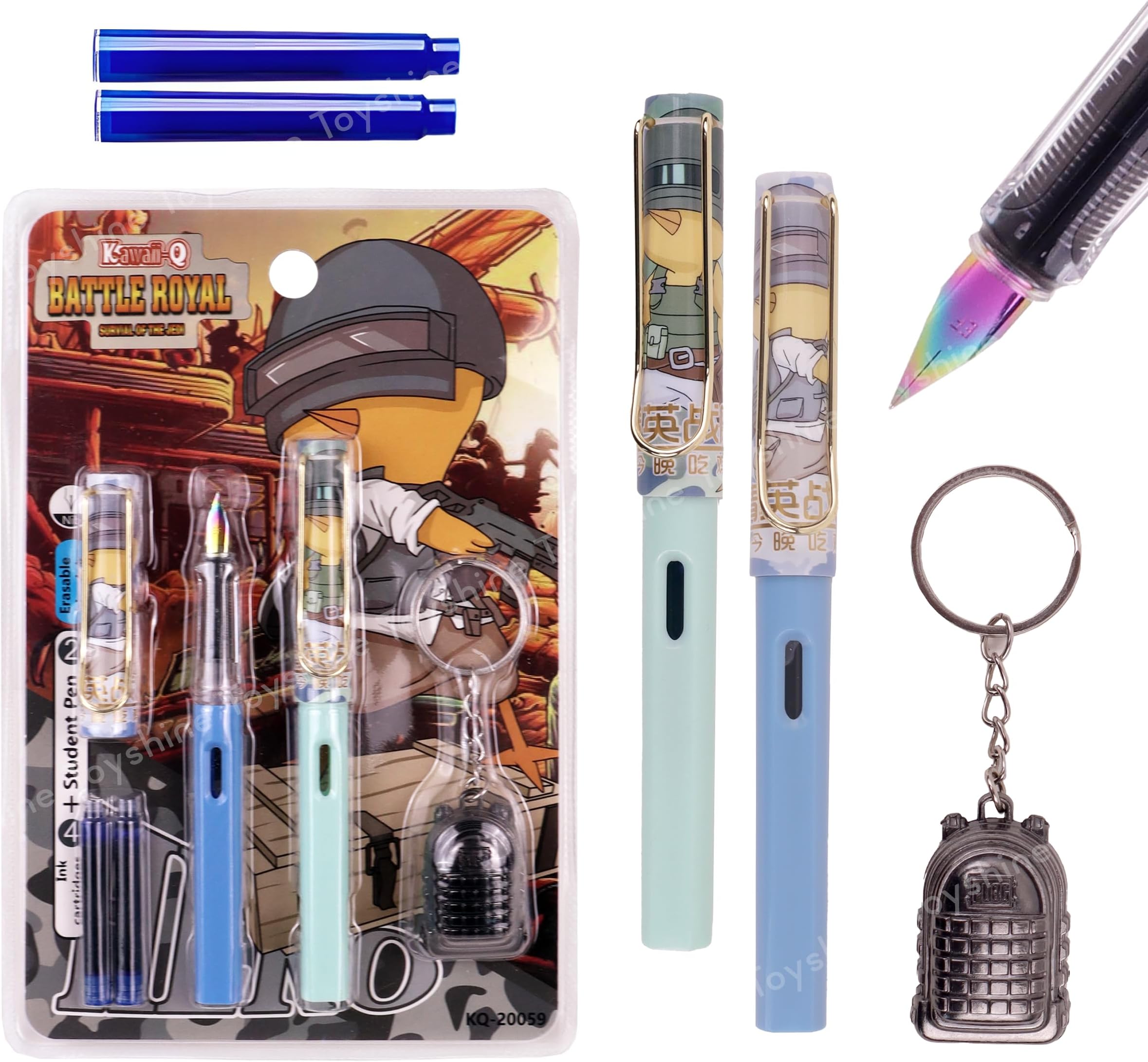 SAMVARDHAN Erasable Fountain Pen Fine Nib Space Astronaut Theme Ink Pen ...