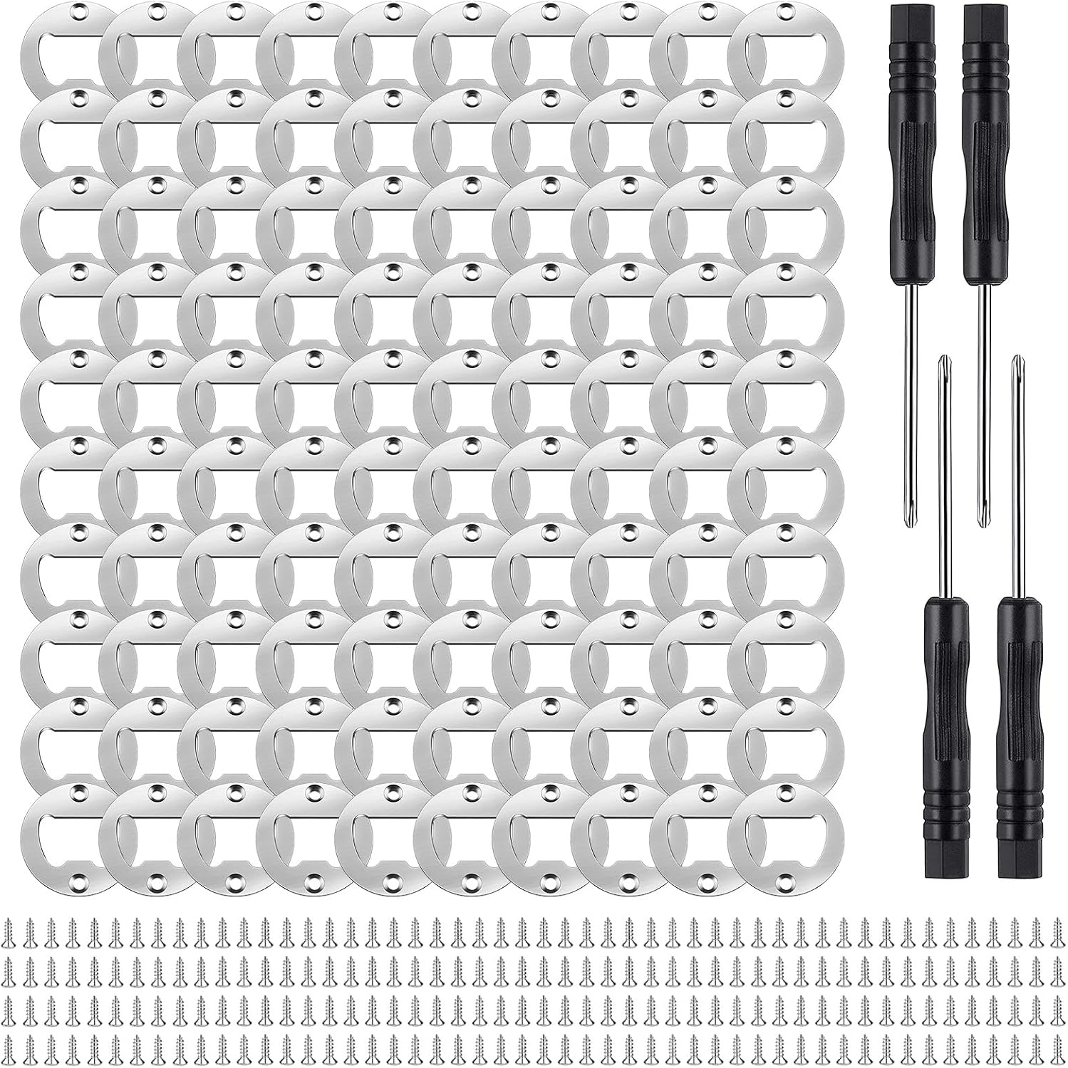 Amazon.com: Yugada Bottle Opener Insert 100 Sets Stainless Steel Bottle ...