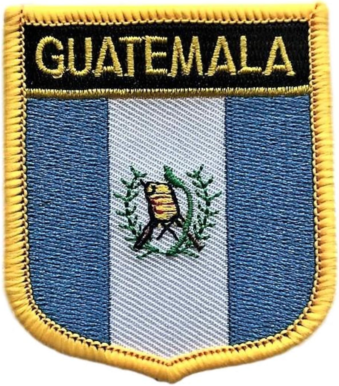 Amazon.com: Guatemala Flag Sield Iron-On/Sew On Patch