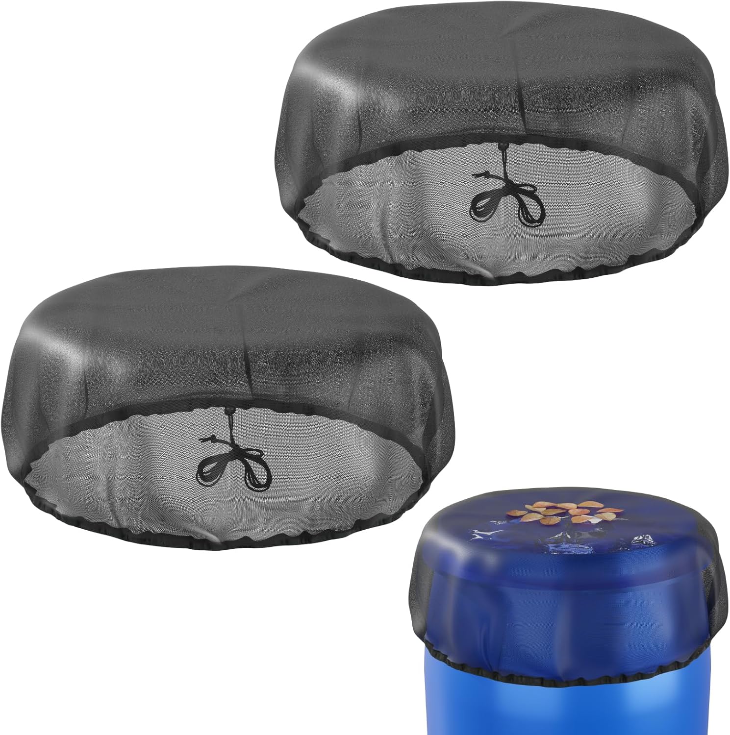 Amazon.com : Cosmos 2 Pcs Mesh Cover for Rain Barrels Water Collection ...