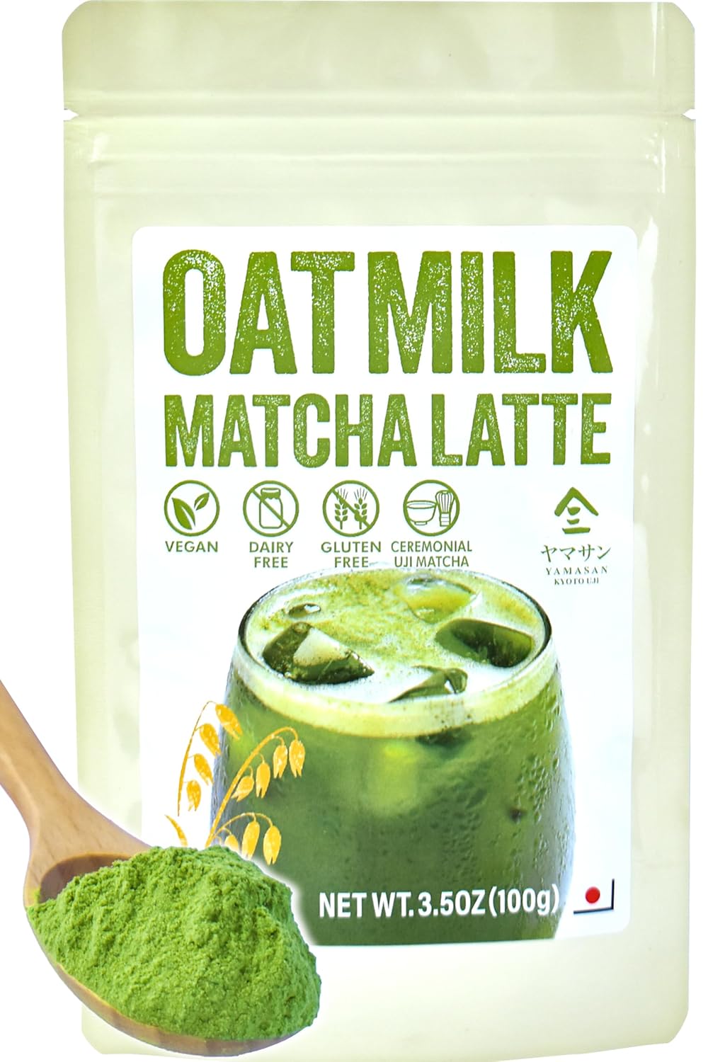 Amazon.com: Japanese Oat Milk Matcha Latte, Uji Matcha Ceremonial Grade ...