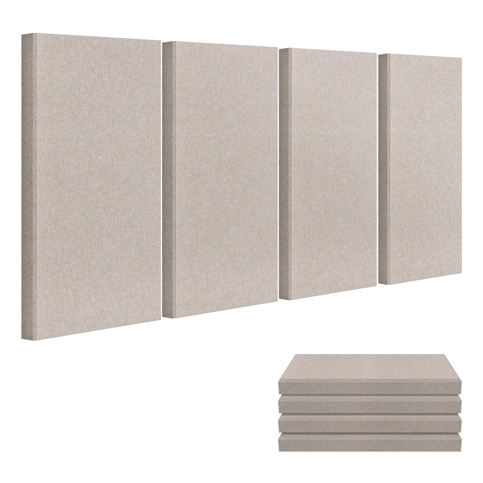 Panel de pared de fibra de vidrio de 23.6 x 11.8 x 2 pulgadas, paquete ...