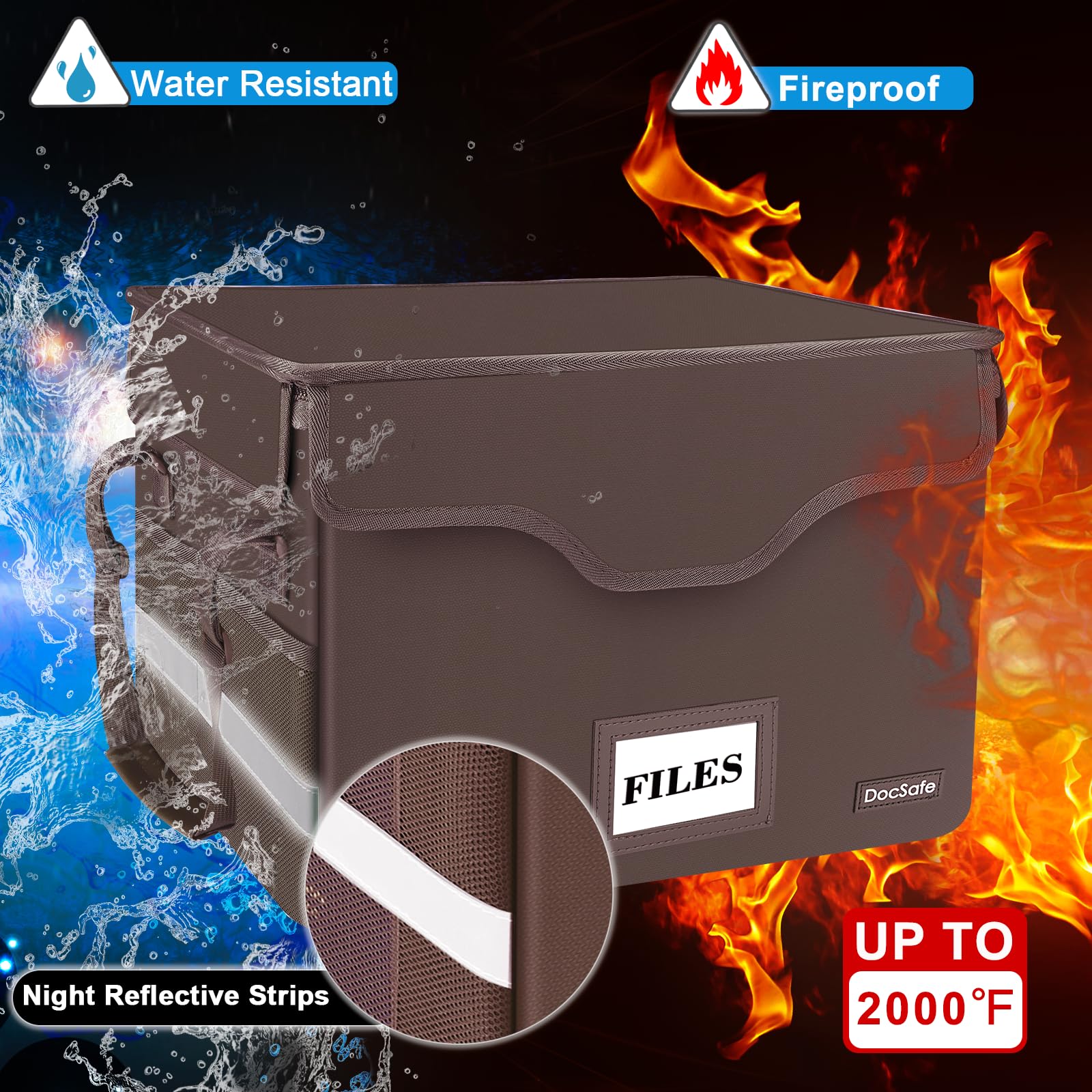 Snapklik.com : DocSafe File Box Fireproof Document Box