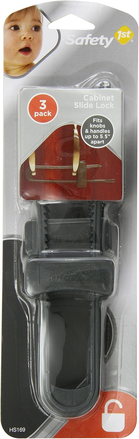 Safety 1st Cabinet Slide Lock - Charcoal : Amazon.ca: Tools & Home ...