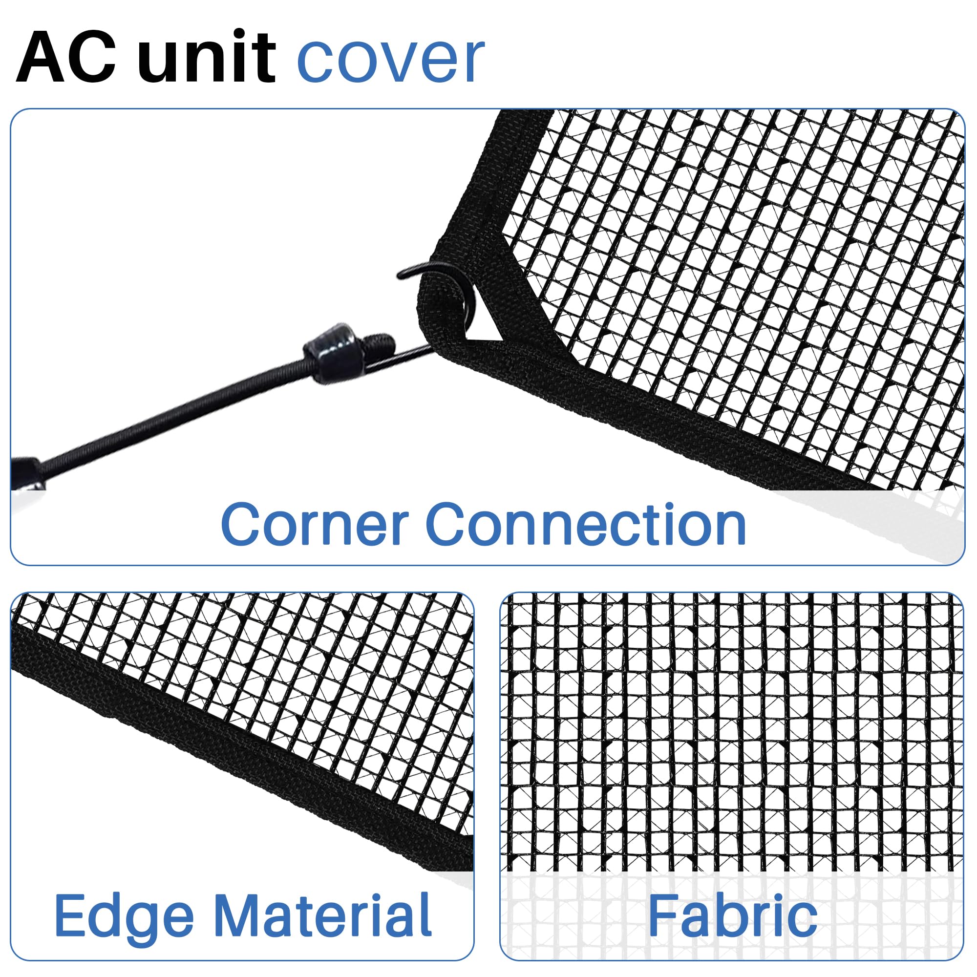 Snapklik.com : ECOOPTS 28"x28" Air Conditioner Cover AC Unit Top Mesh ...