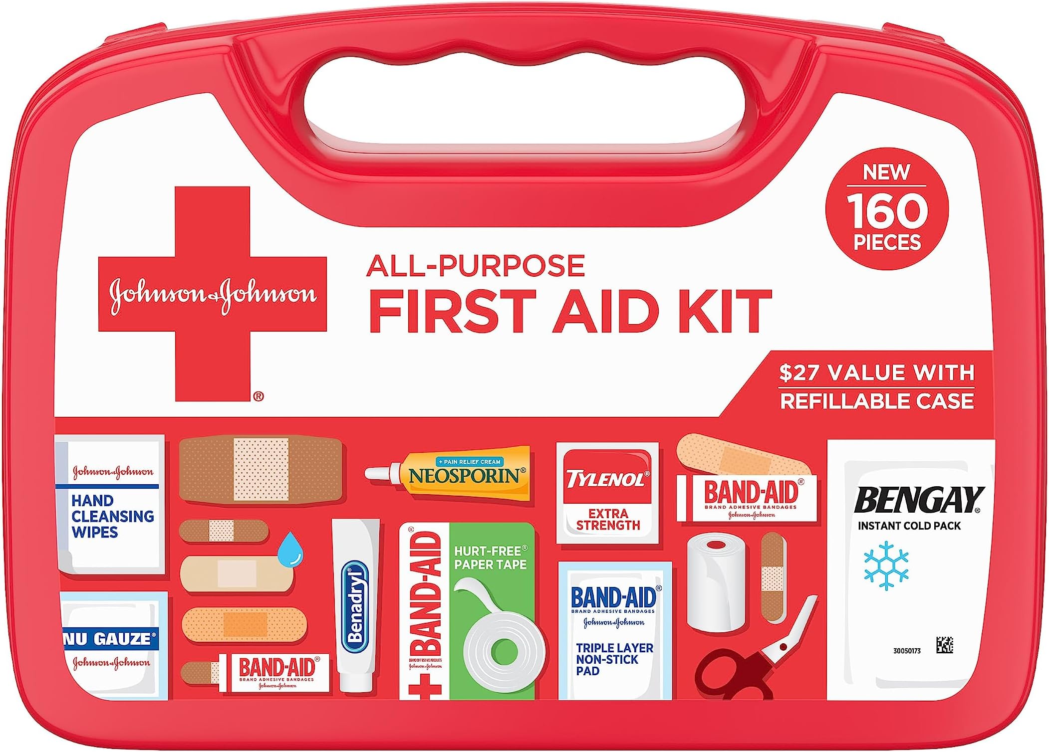 Amazon.com: Johnson & Johnson All-Purpose Portable Compact First Aid ...
