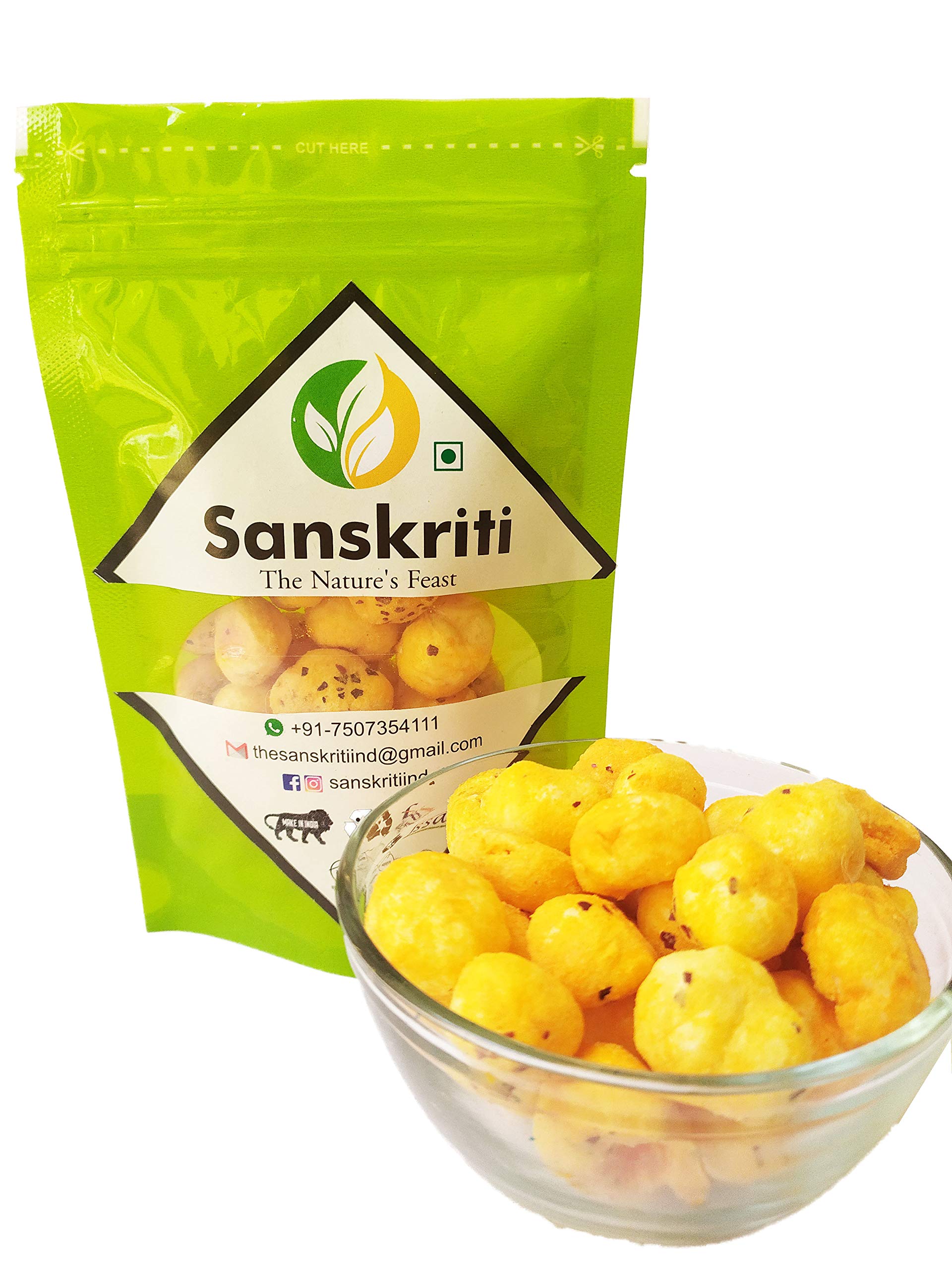 Buy Sanskriti Roasted Makhana - Cheese Flavour | Fox Nuts | Flavored ...