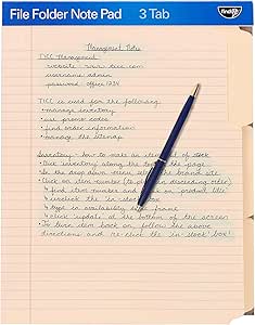 Amazon.com : Find It File Folder Notepad - Pack of 36-9.5 x 12.5 Inch ...