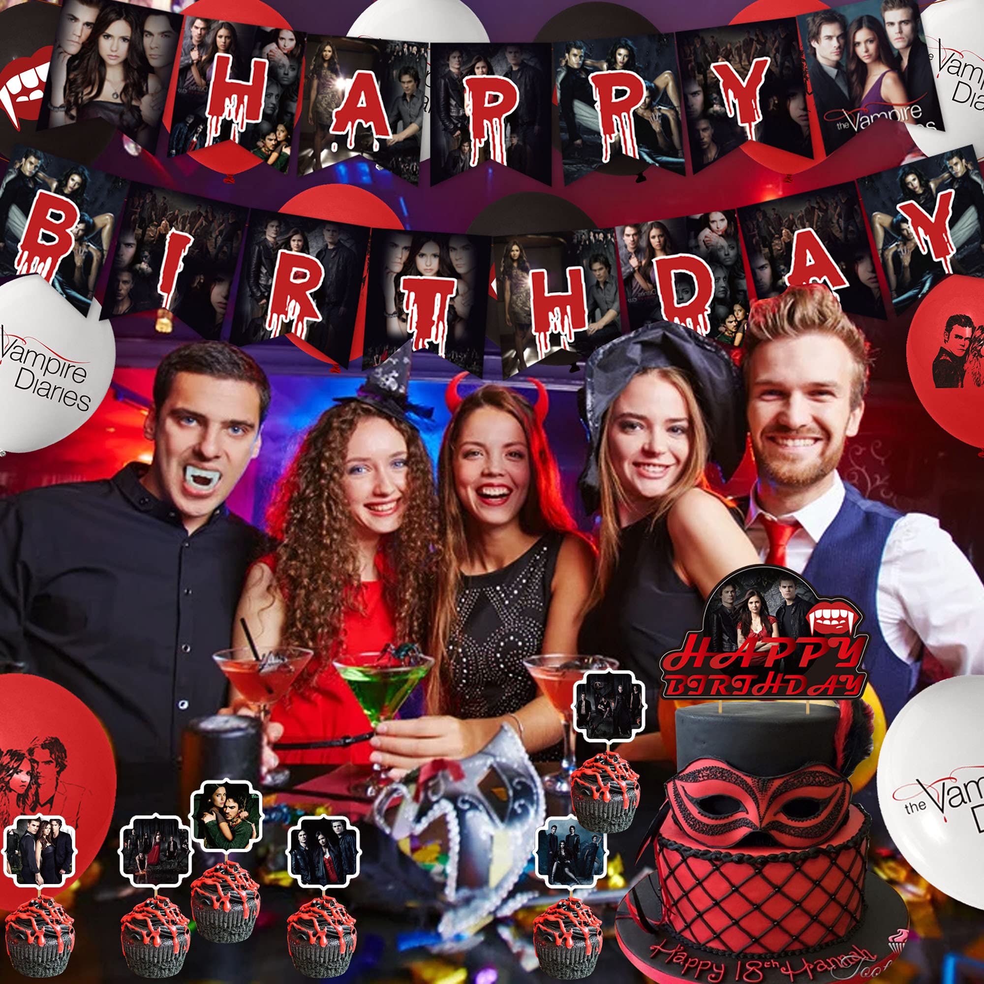 The Vampire Diaries Party Decorations Set, Vampire Halloween Theme ...