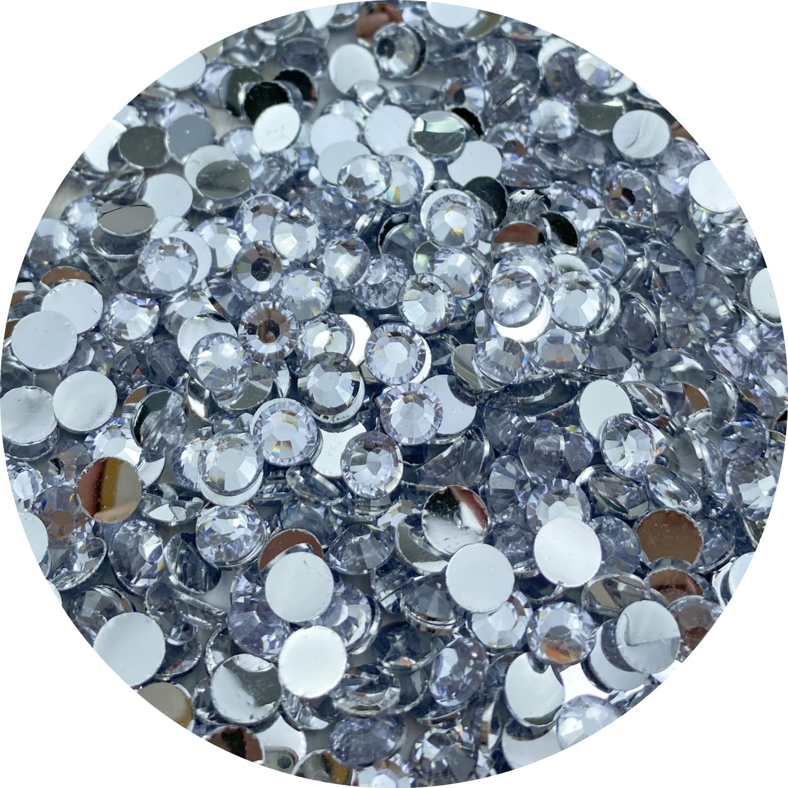 Amazon.com: Xinhongo 10000pcs 2mm Resin Flatback Rhinestone Transparent ...