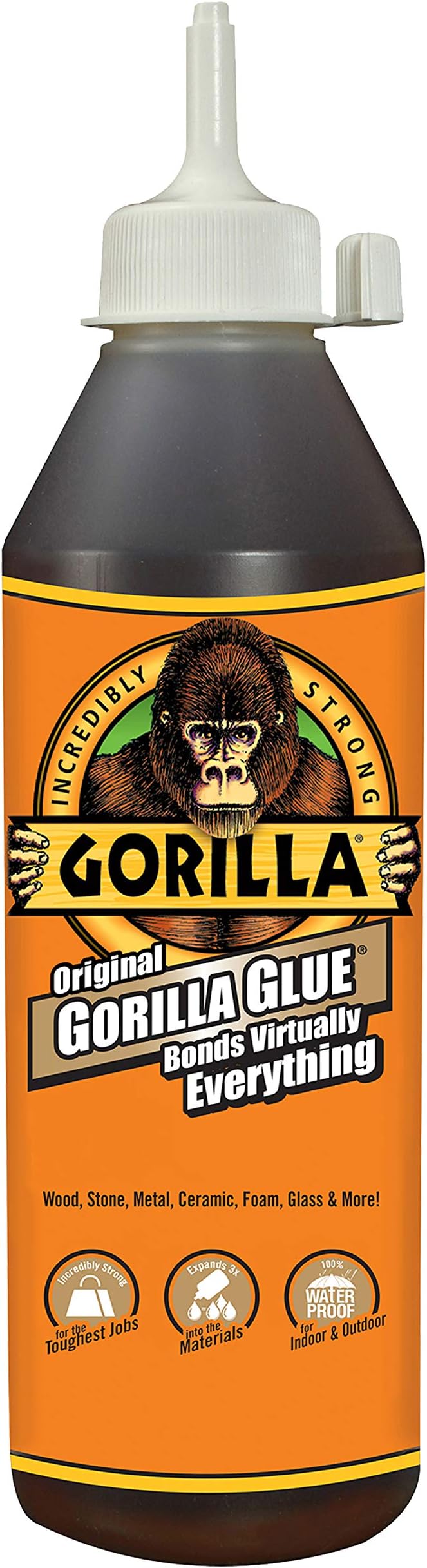 Amazon.com: Gorilla Original Gorilla Glue, Waterproof Polyurethane Glue ...