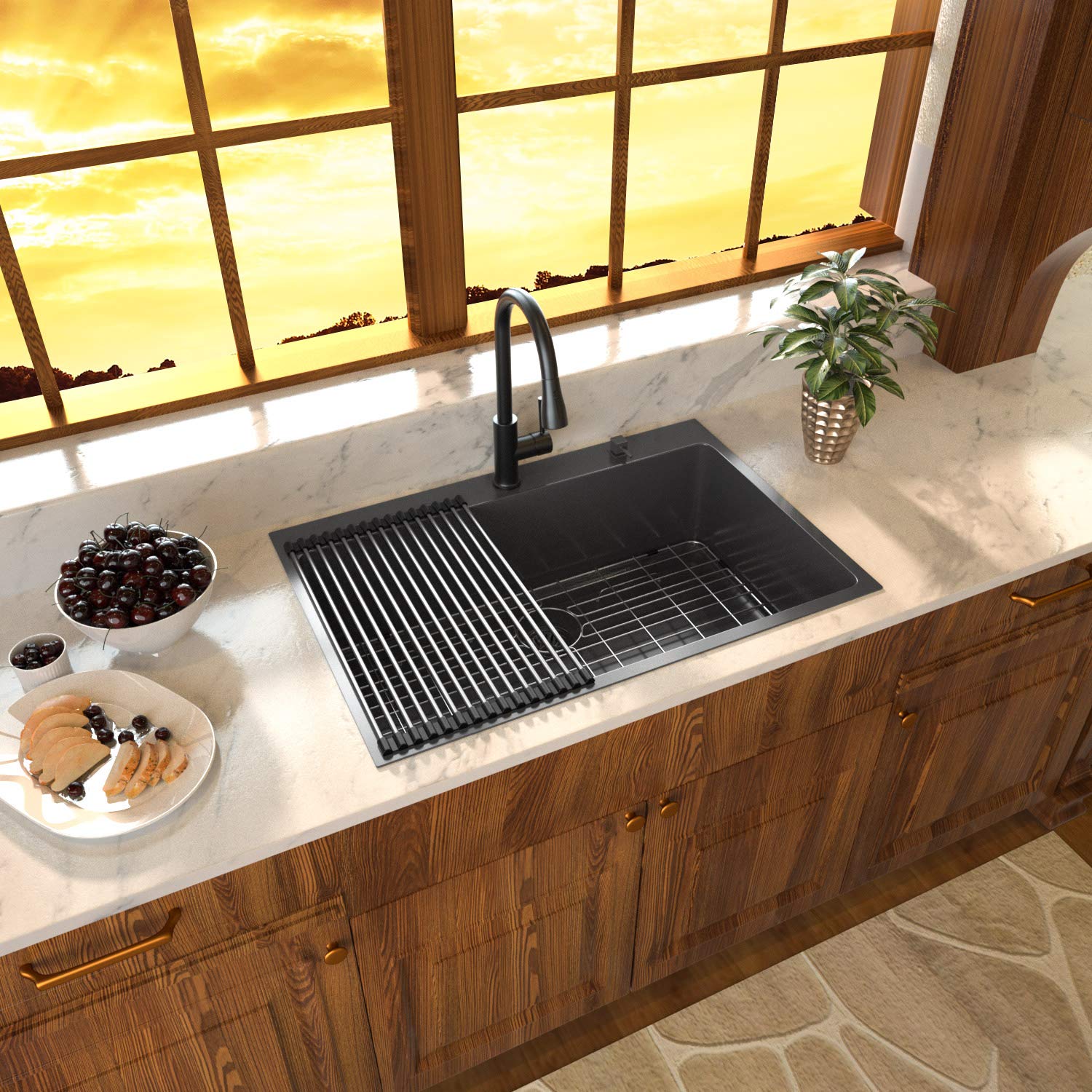 Snapklik.com : 33 Black Kitchen Sink Drop In - 33 Inch Kitchen Sink ...