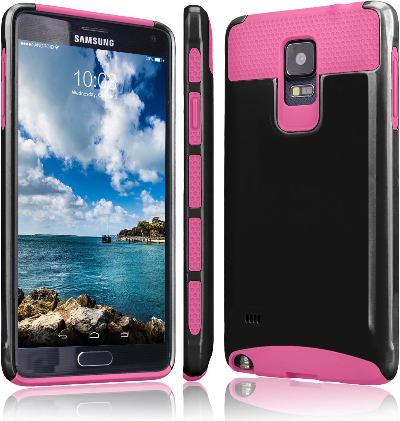 Amazon.com: Tekcoo Galaxy Note 4 Case, [TDuke HY] Dual Layer Hybrid ...