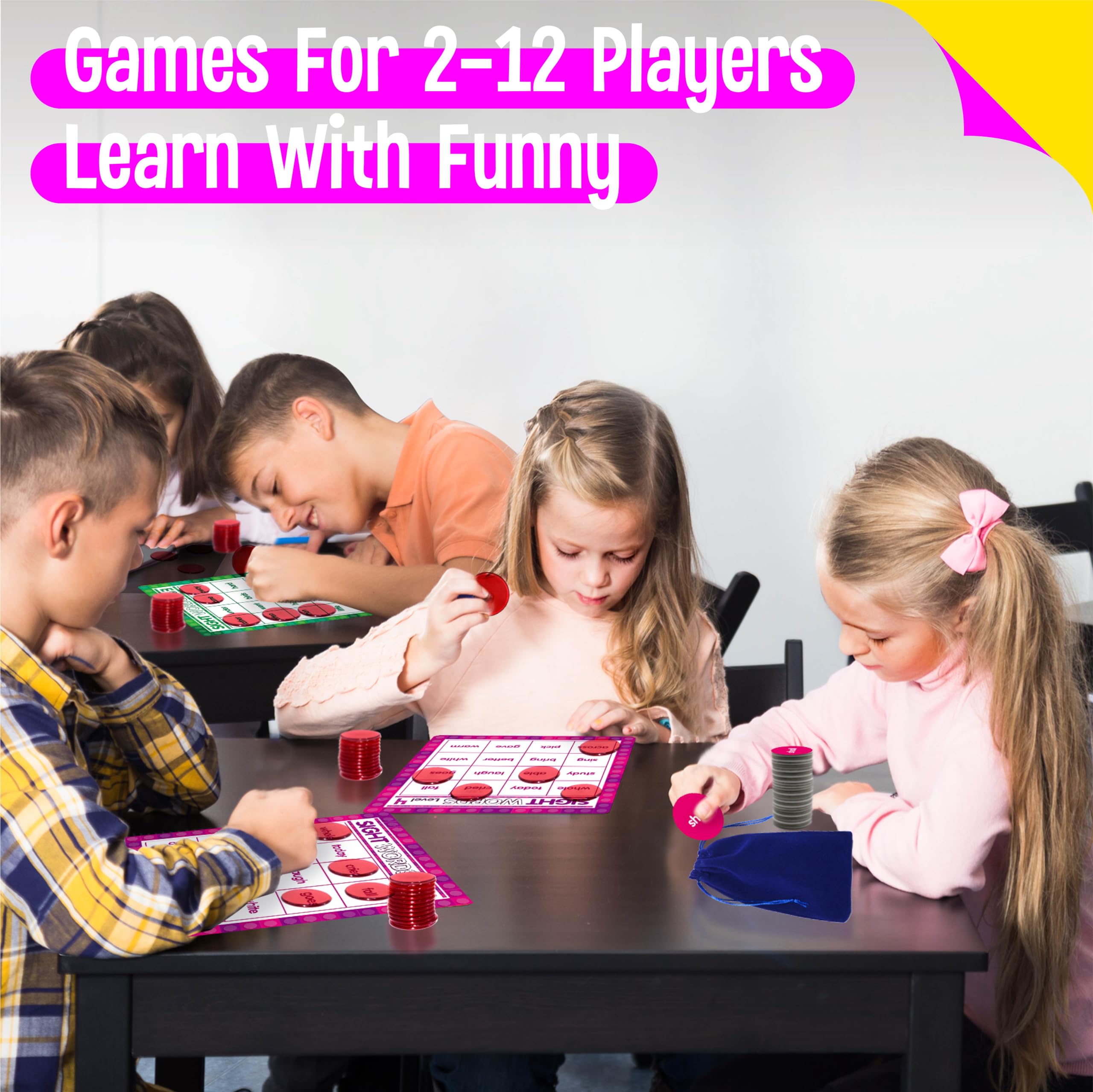 Snapklik.com : Sight Word Bingo Game, 120 Sight Words Learn To Read ...