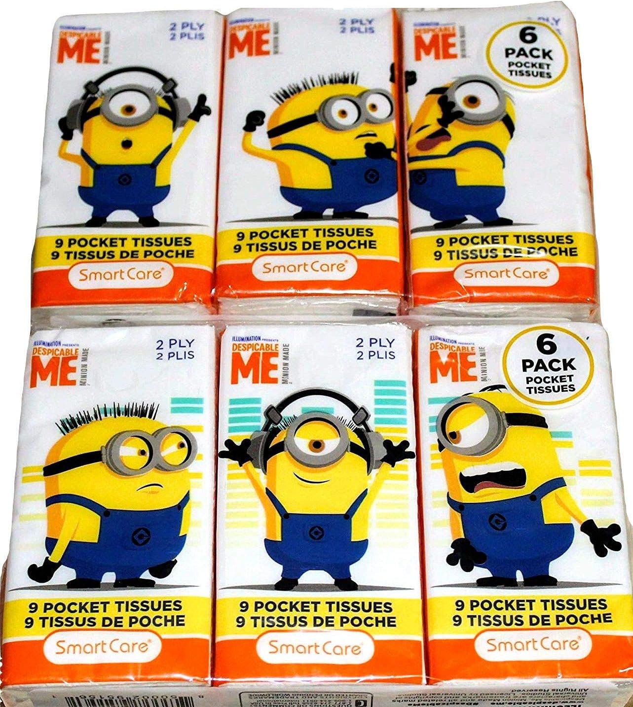 Amazon.com: SMARTCARE Despicable Me Minions Travel Size Pocket Facial ...