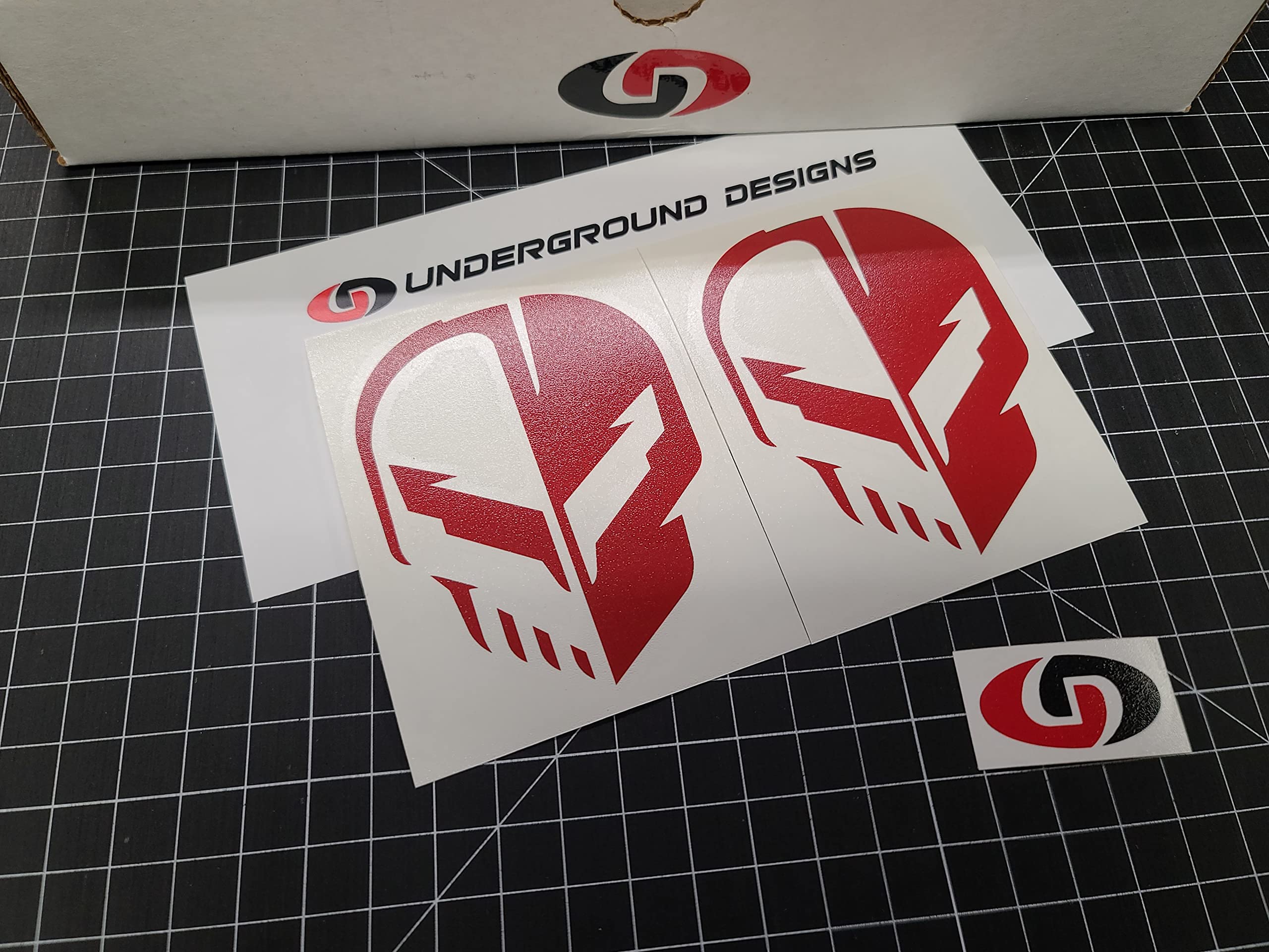 Amazon.com - C8 Skull Racing Decals (2-Pack) Jake Skull Sticker 6.2L V8 ...