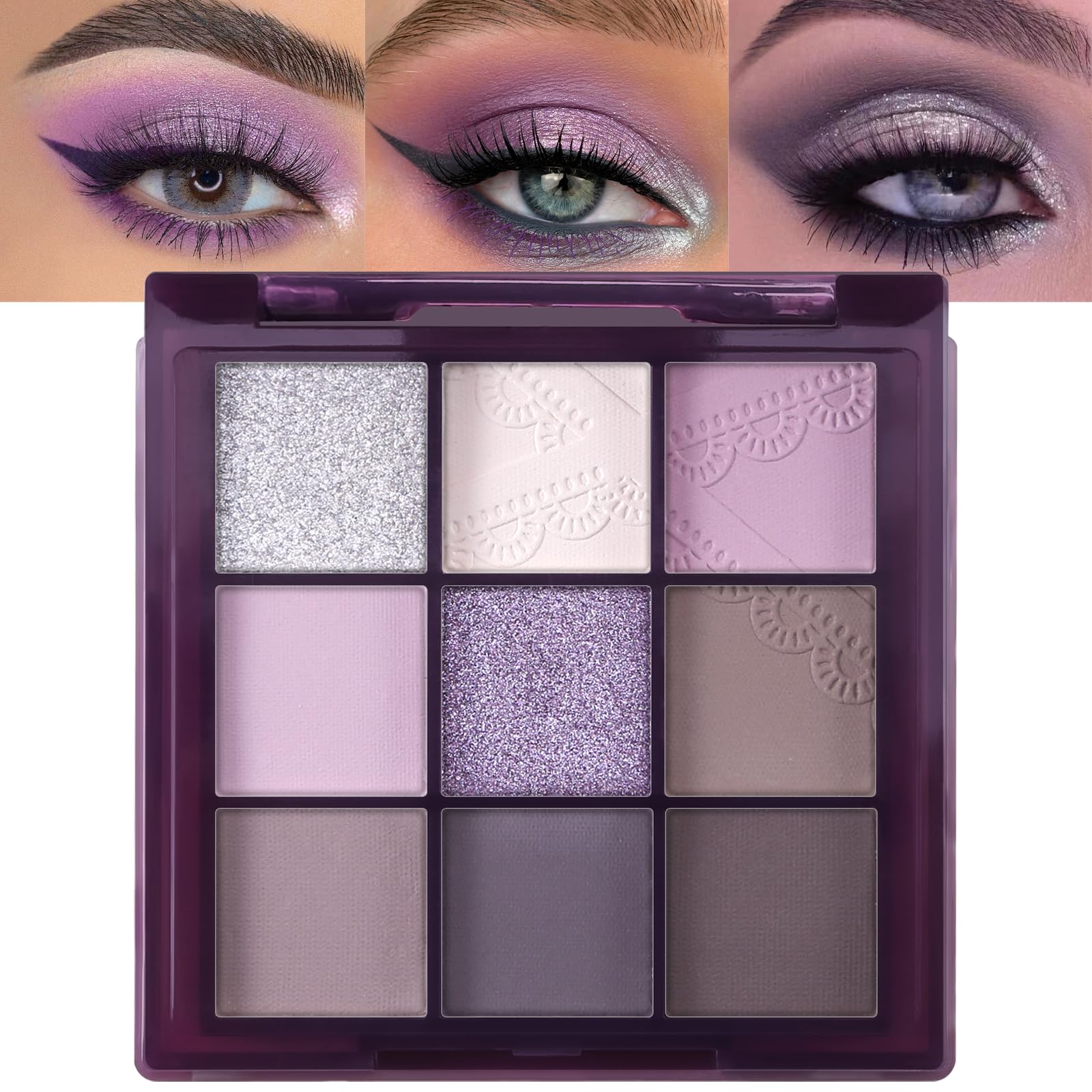 9 Colors Glitter Eyeshadow Eye Shadow Palette Makeup 9 Colors Green