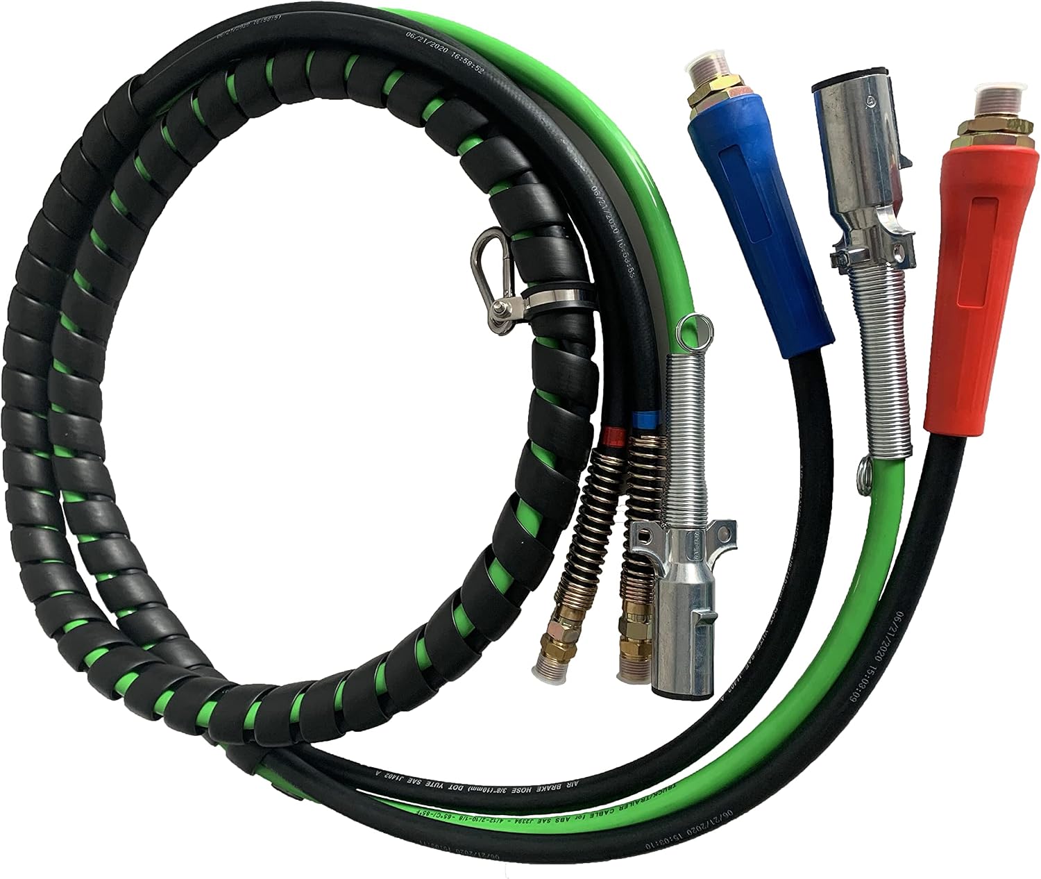 Amazon.com: Air Power Brake Line 12 Ft & 15 Feet 3 in 1 Wrap 7 Way ...