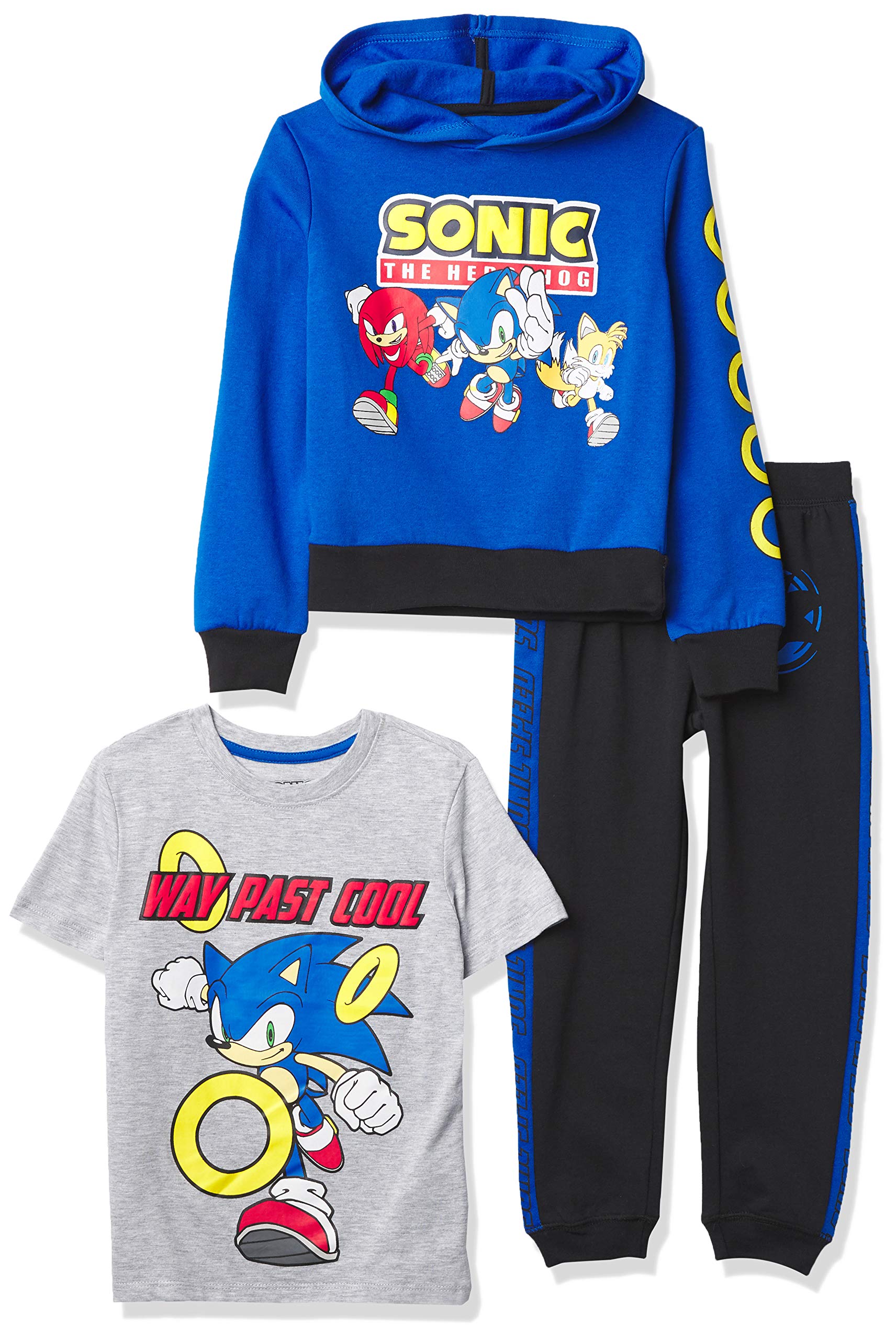 Amazon.com: SEGA boys Sonic the Hedgehog Graphic Hoodie, T-shirt ...