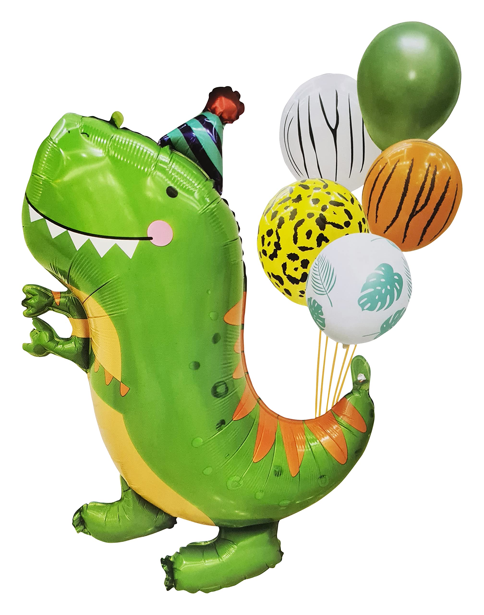 Buy Jagmag® Cute Dinosaur with Birthday Cap with Jungle them latex ...