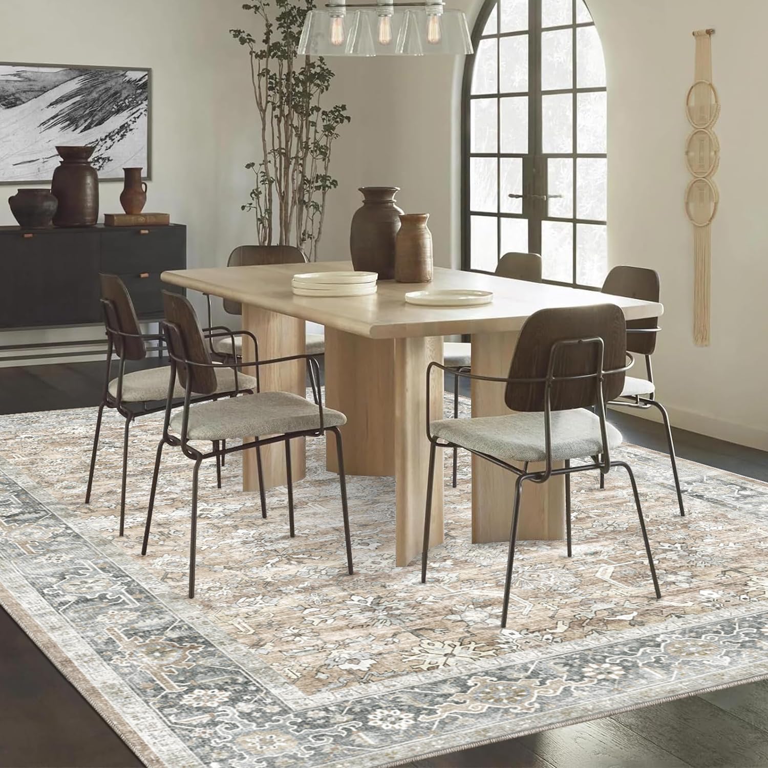 QD-Udreamy 5x7 Area Rugs - Machine Washable Rugs for Living Room, Area ...