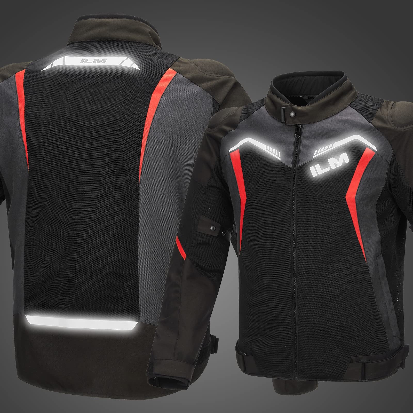 ILM Motorcycle Jacket For Men Powersports Protective Jackets Mesh ...
