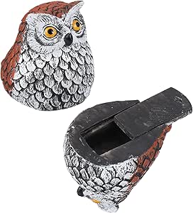 uxcell Hide A Key Outside, Faux Owl Hide A Spare Key Outdoor Waterproof ...