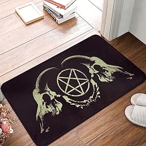 Amazon.com: Satanic Occult Satan Wiccan Art Door Mat 24x16 Inch ...