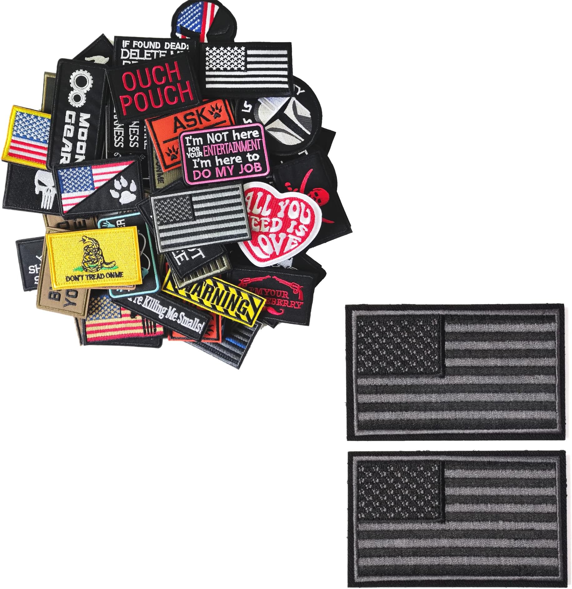 Amazon.com: 20 Pieces Random Tactical Morale Patch Bundle with Harsgs ...