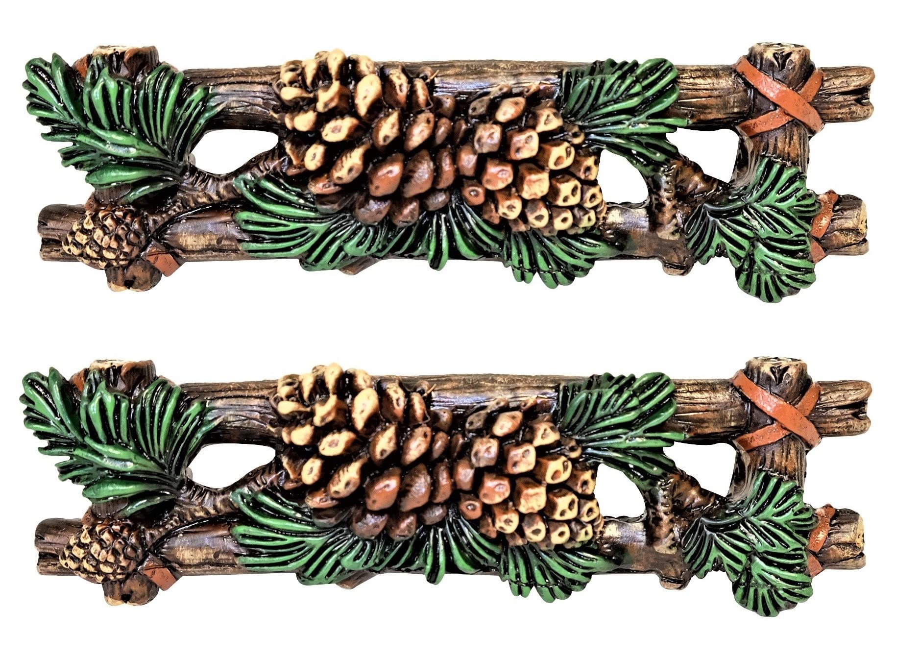 Amazon.com: BestGiftEver Rustic Resin Drawer Bar Handle - Pinecone Bar ...