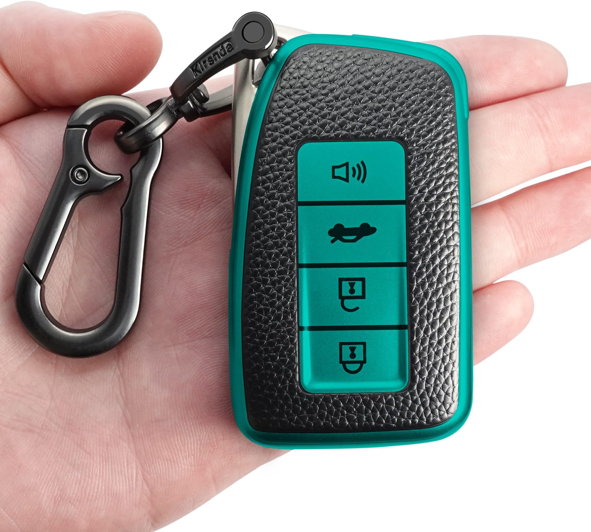 Amazon.com: Kirsnda Texture Key fob Cover with Keychain Compatible with ...